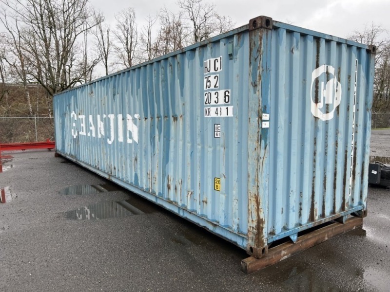 Paint Booth & 40' Shipping Container | J. Stout Auction