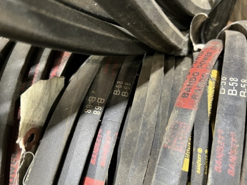 Automotive Belts With Storage Rack | J. Stout Auction