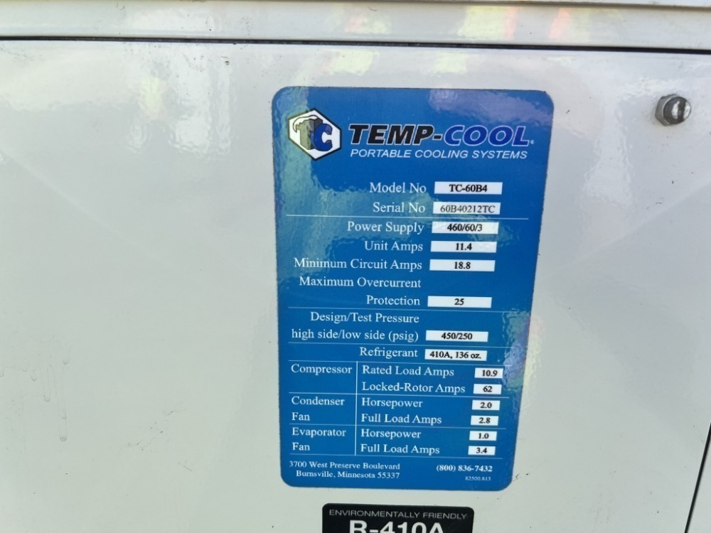 Temp-Cool TC-60B4 Cooling System | J. Stout Auction
