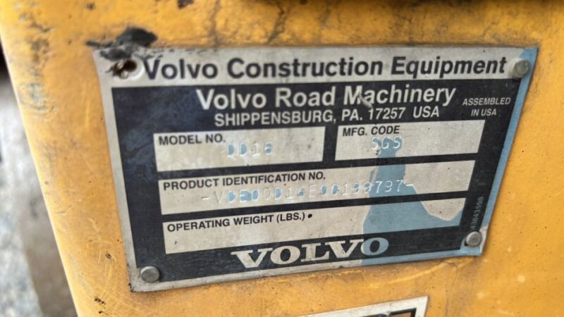 2007 Volvo DD16 Tandem Vibratory Roller | J. Stout Auction