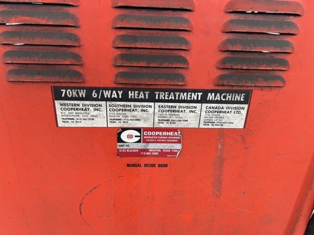 Cooperheat 6-Way Heat Treatment Machine | J. Stout Auction