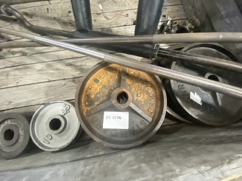 Barbell Bars With Weight Plates | J. Stout Auction