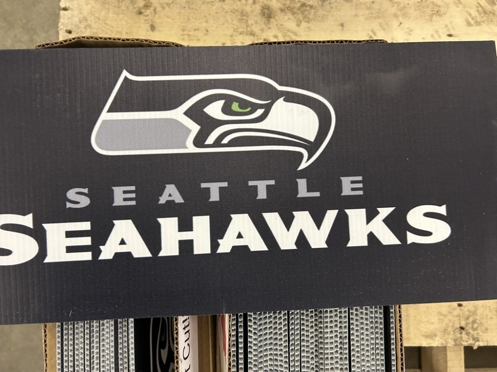 Seattle Seahawks Corrugated Signs | J. Stout Auction