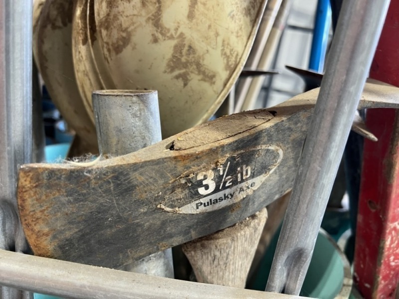Shovels, Tampers, Gravel Rakes & Signs | J. Stout Auction